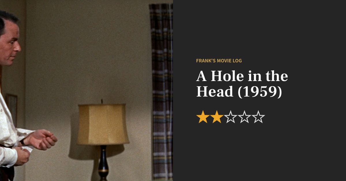 A Hole in the Head movie review (1959) - Frank's Movie Log