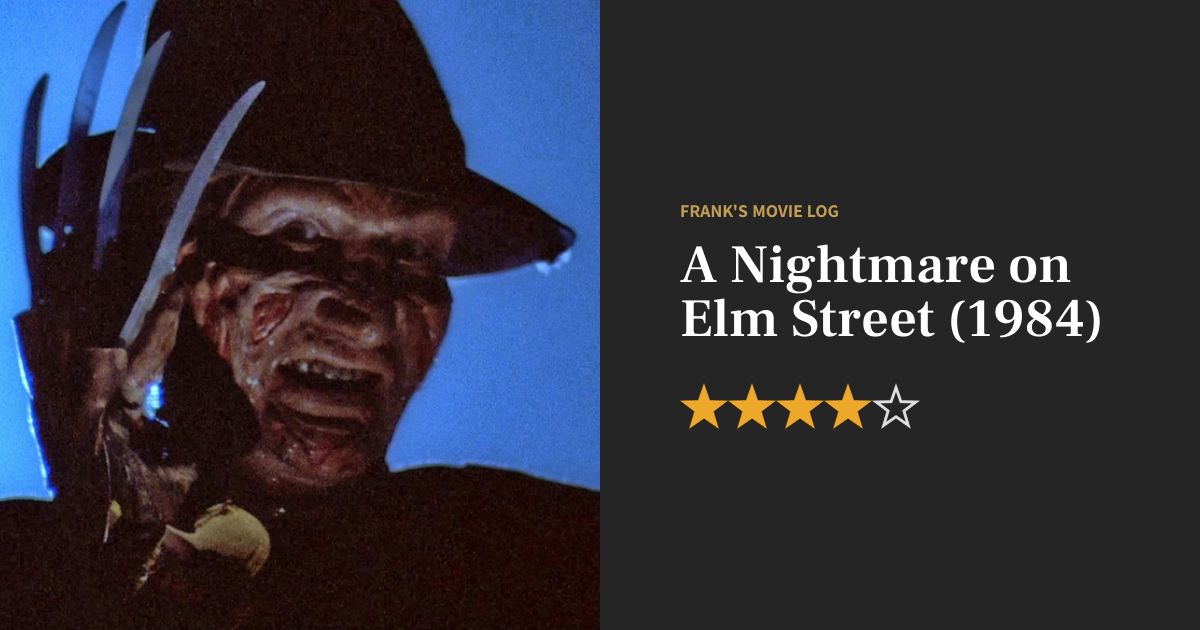 A Nightmare on Elm Street (1984) movie review - Frank's Movie Log
