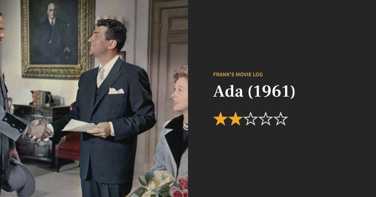 Ada movie review & summary (1961) - Frank's Movie Log