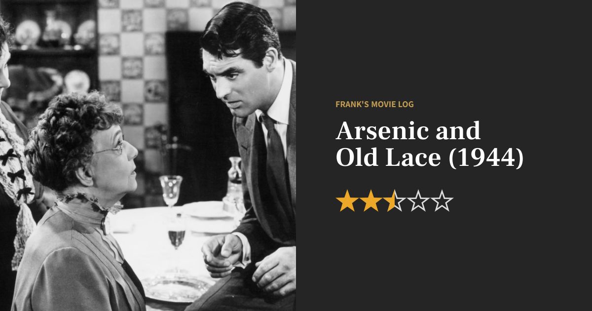Arsenic and Old Lace movie review (1944) - Frank's Movie Log