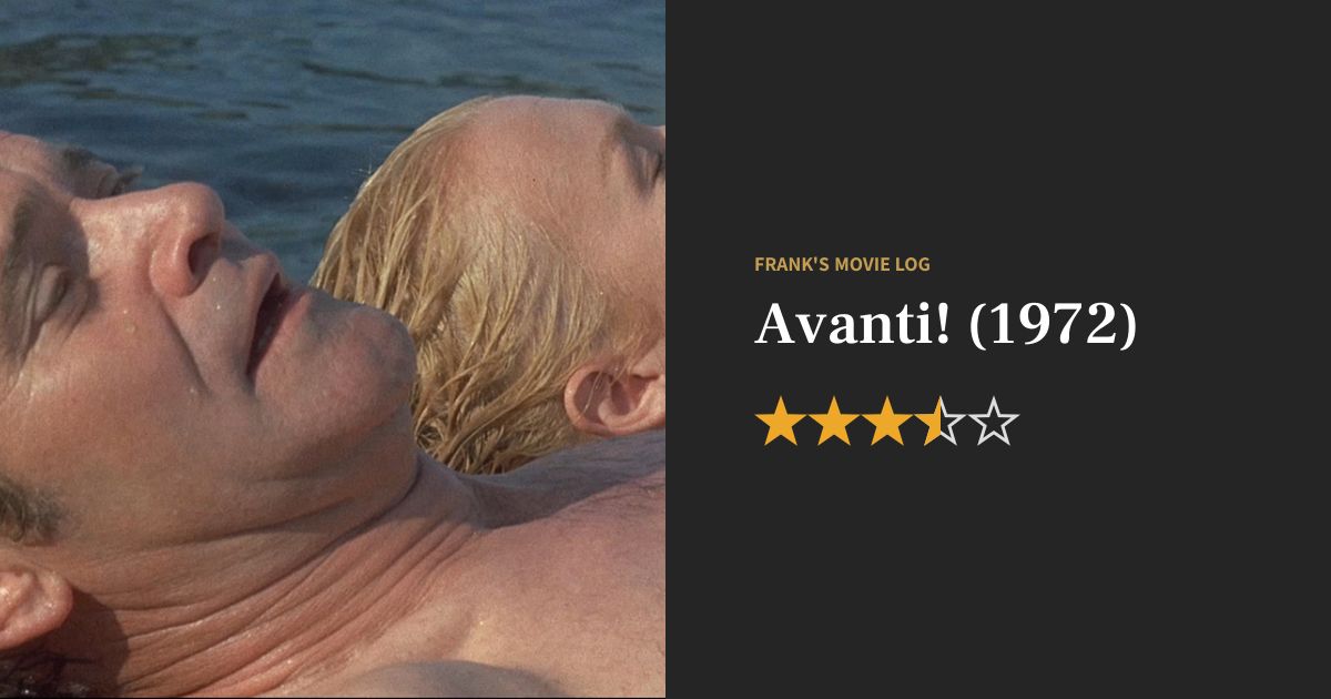 Avanti! (1972) movie review & summary - Frank's Movie Log