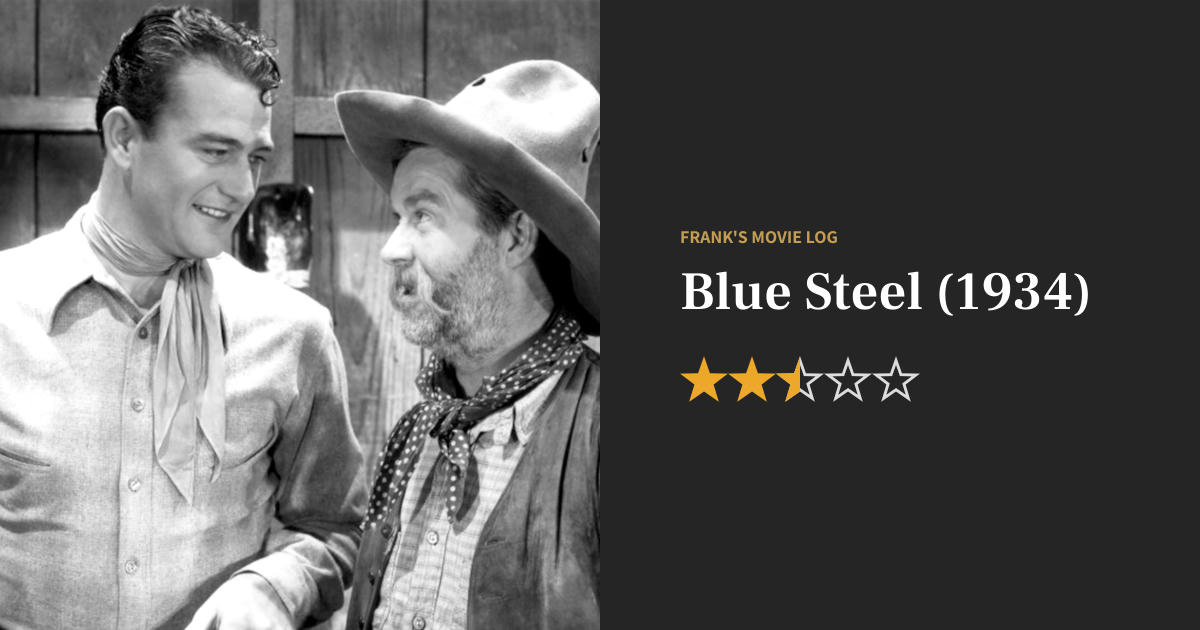 Blue Steel movie review (1934) - Frank's Movie Log