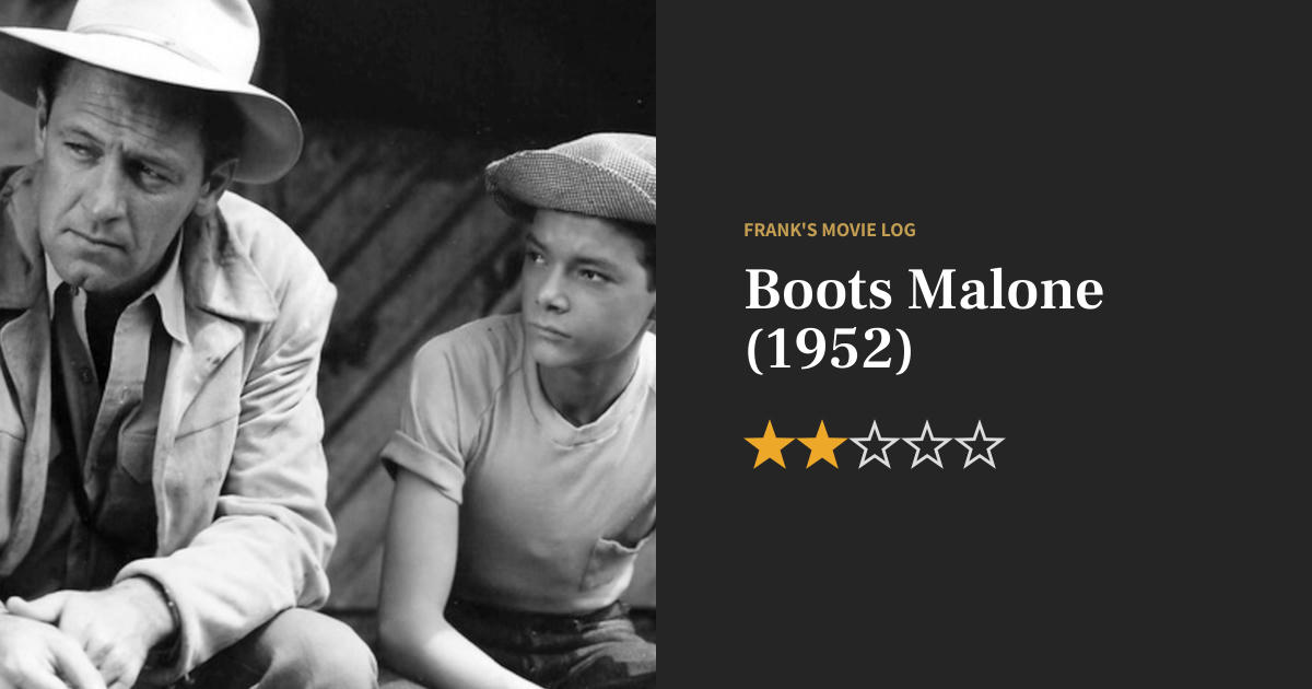 Boots Malone movie review (1952) - Frank's Movie Log