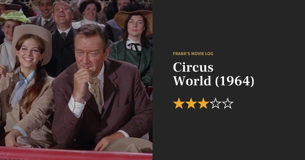 Circus World movie review (1964) - Frank's Movie Log