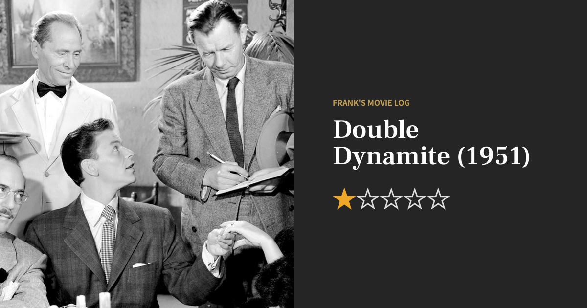 Double Dynamite movie review (1951) - Frank's Movie Log