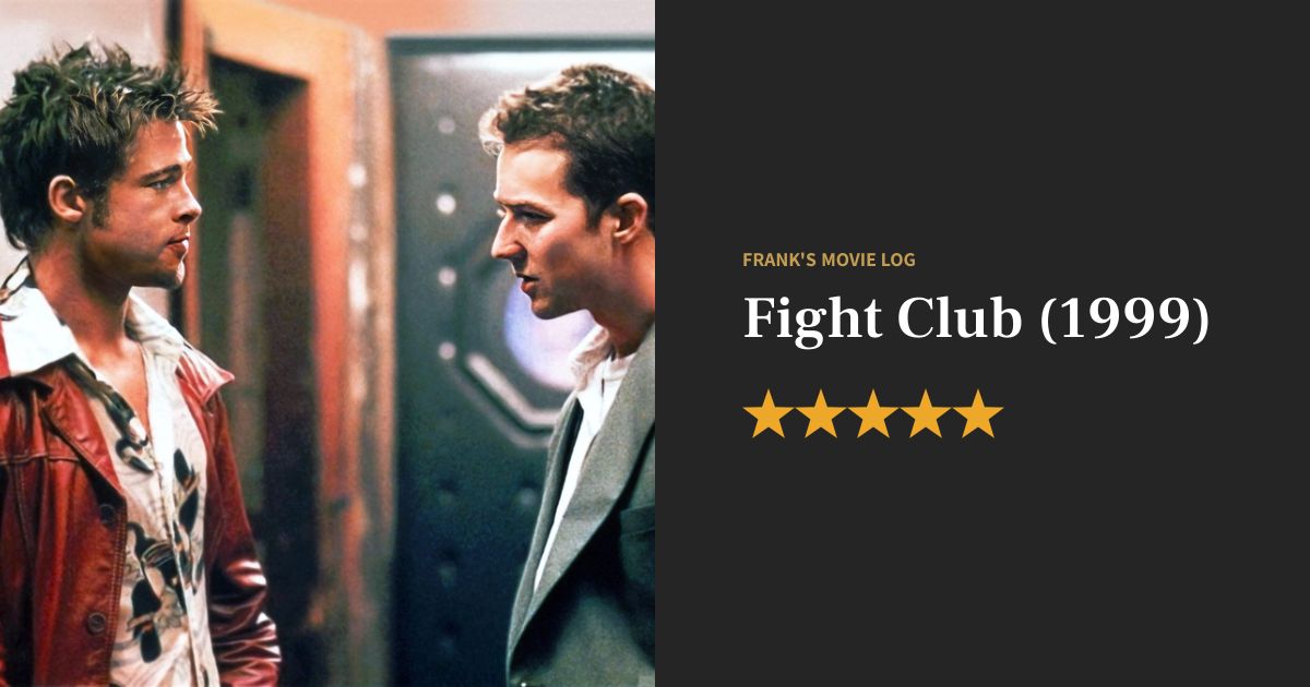 Fight Club (1999) movie review & summary - Frank's Movie Log
