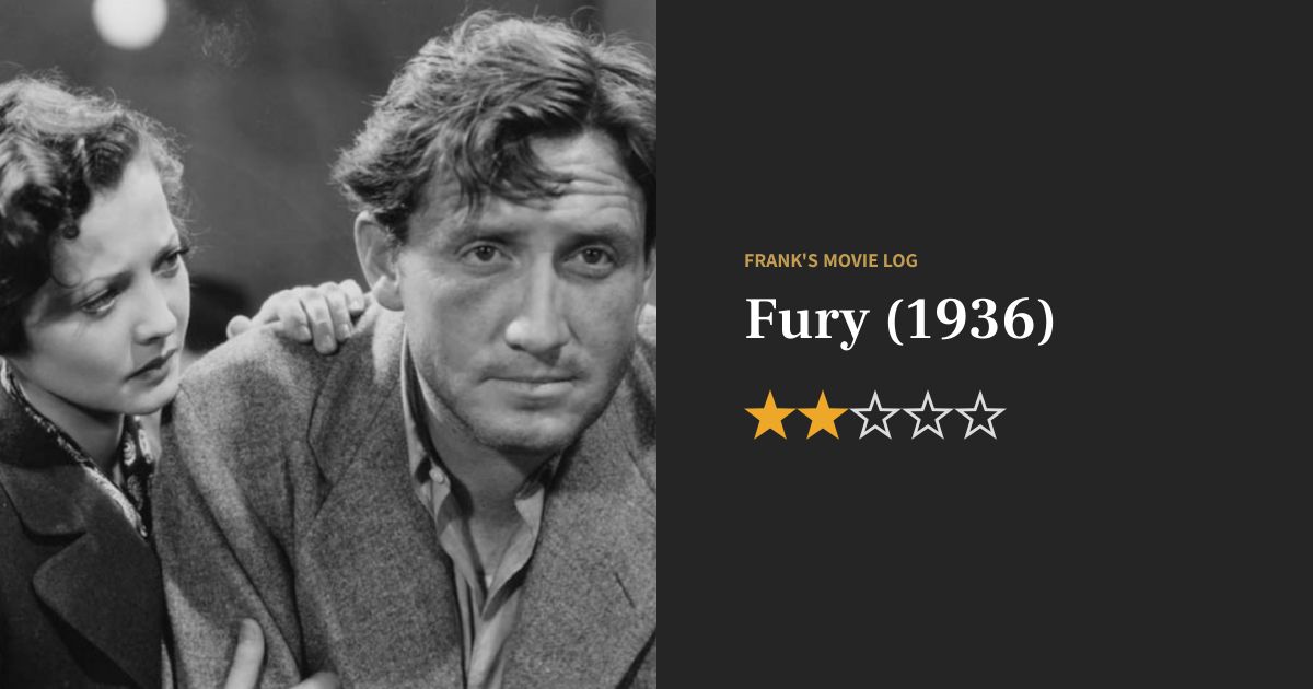 Fury (1936) movie review & summary - Frank's Movie Log