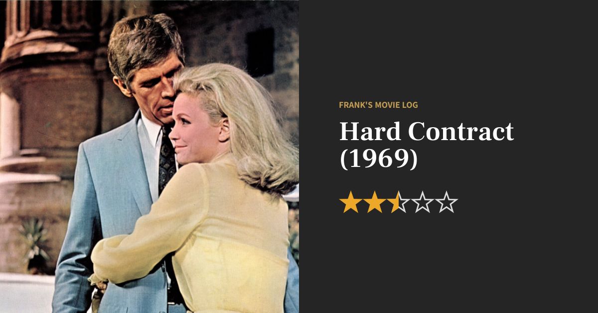 Hard Contract movie review (1969) - Frank's Movie Log