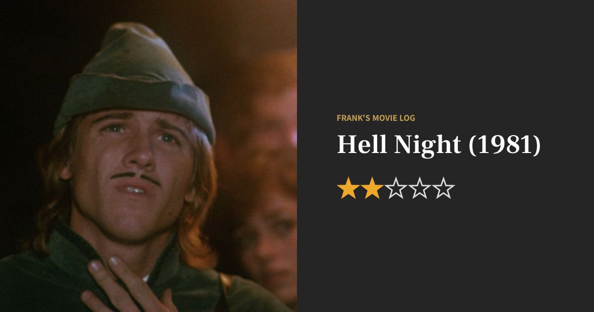 Hell Night (1981) movie review & summary - Frank's Movie Log