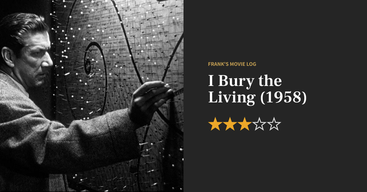 I Bury the Living movie review (1958) - Frank's Movie Log