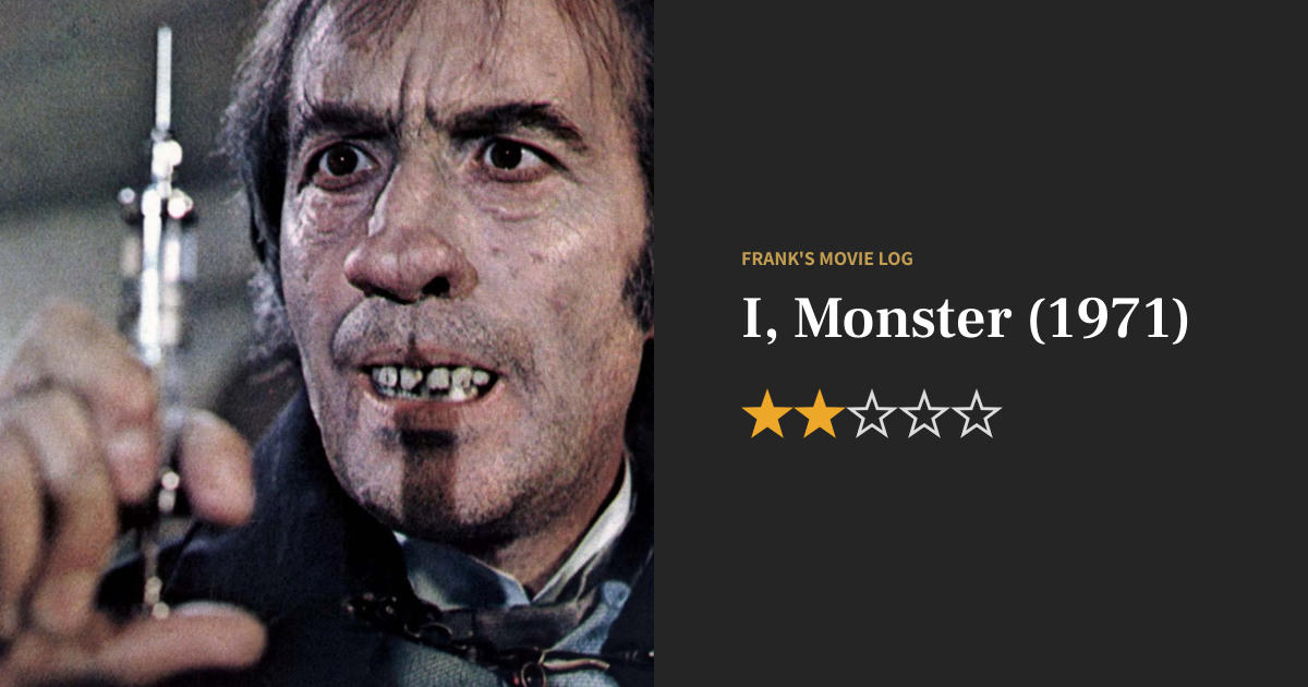 I, Monster movie review (1971) - Frank's Movie Log