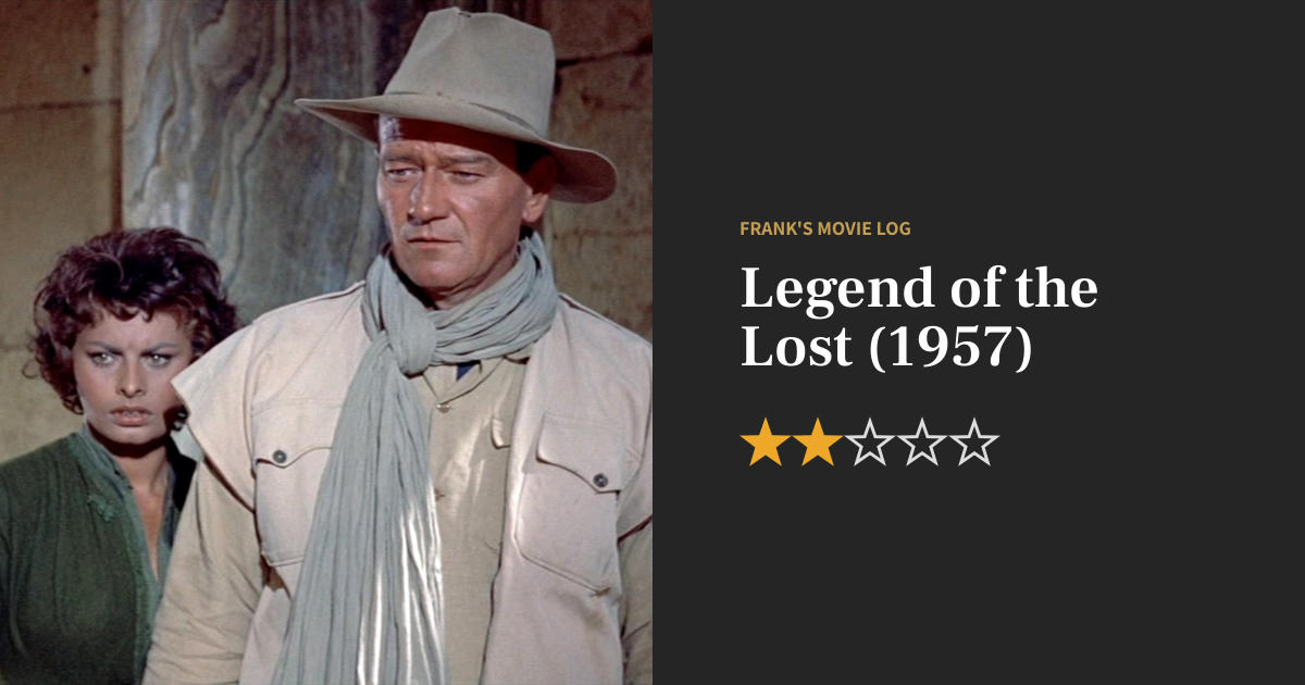 Legend of the Lost movie review (1957) - Frank's Movie Log