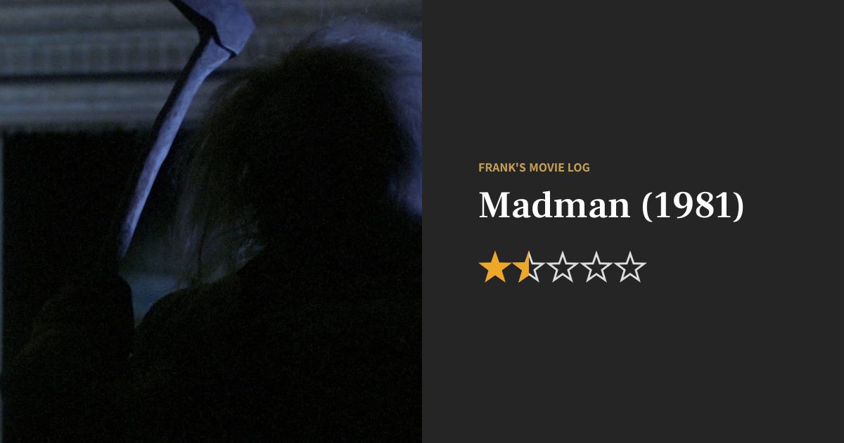 Madman movie review & summary (1981) - Frank's Movie Log