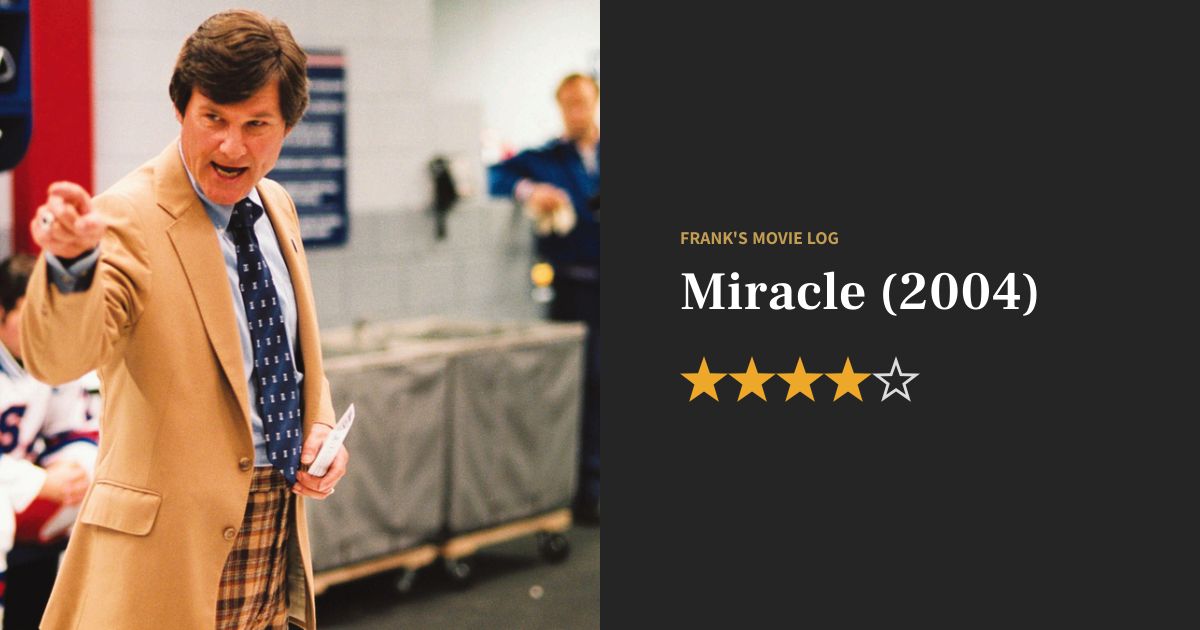 Miracle movie review & summary (2004) - Frank's Movie Log