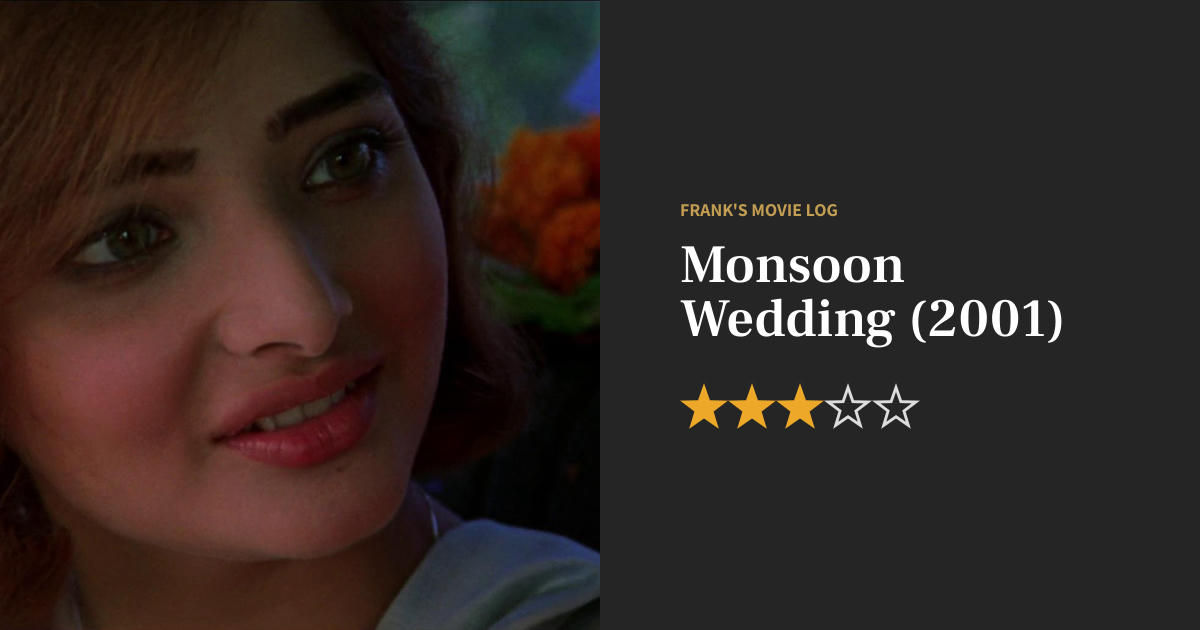 Monsoon Wedding movie review (2001) - Frank's Movie Log