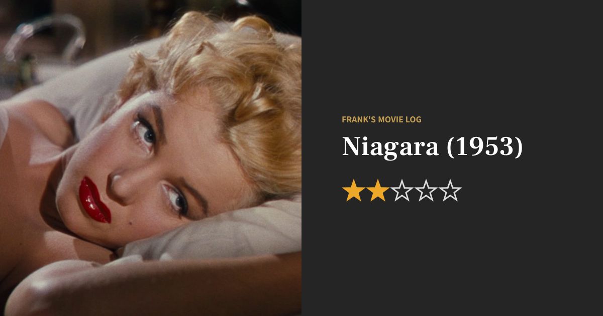 Niagara (1953) movie review & summary - Frank's Movie Log