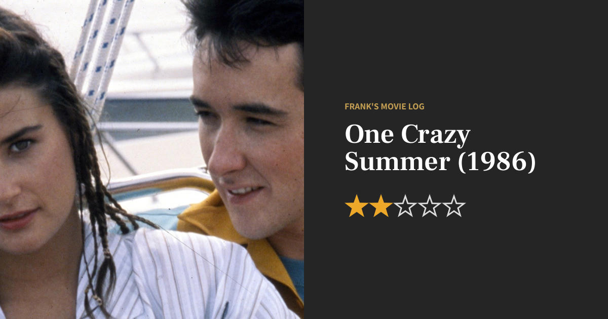 One Crazy Summer movie review (1986) - Frank's Book Log