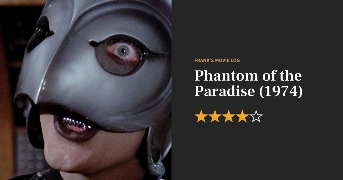 Phantom of the Paradise movie review (1974) - Frank's Movie Log