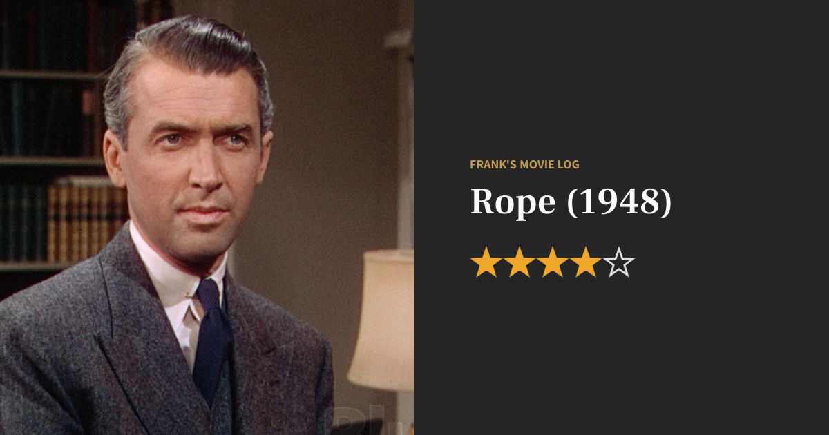 Rope movie review & summary (1948) - Frank's Movie Log