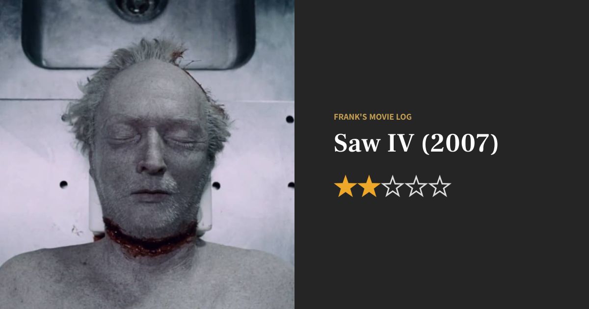 Saw IV movie review & summary (2007) - Frank's Movie Log