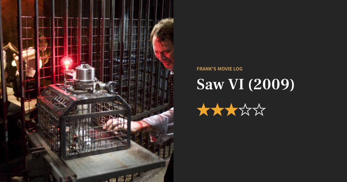 Saw VI movie review & summary (2009) - Frank's Movie Log