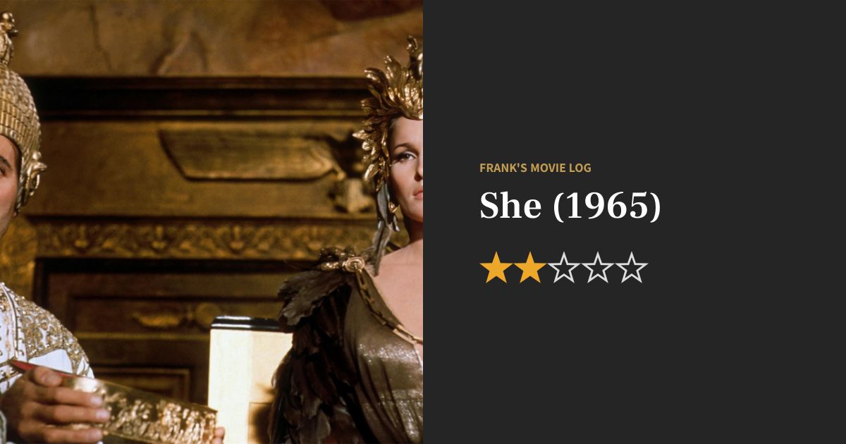 She (1965) - Frank's Movie Log