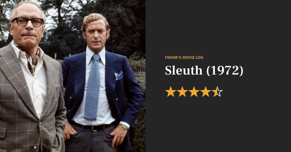 Sleuth movie review & summary (1972) - Frank's Movie Log