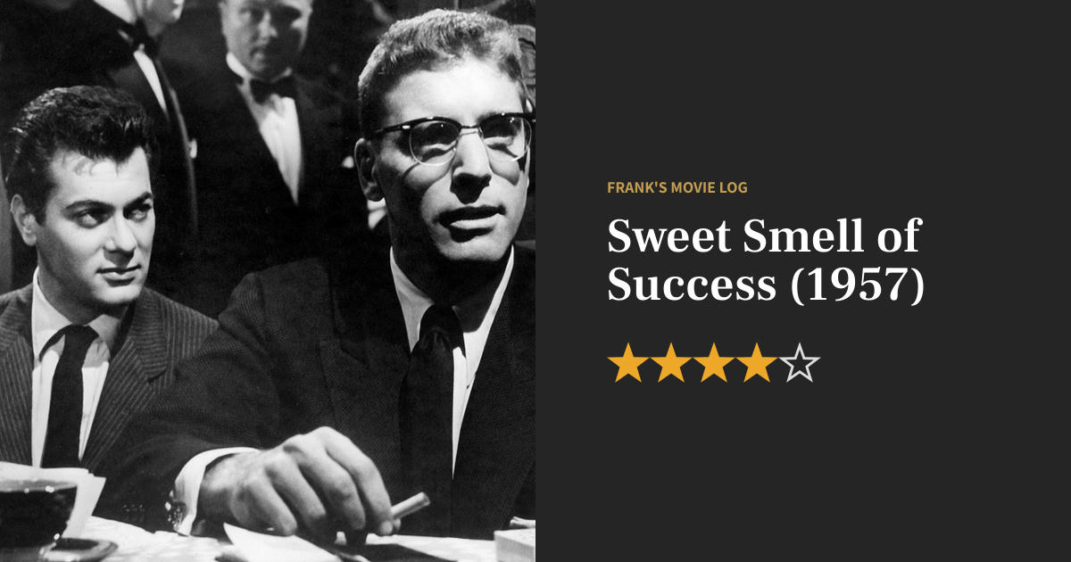 Sweet Smell of Success movie review (1957) - Frank's Movie Log