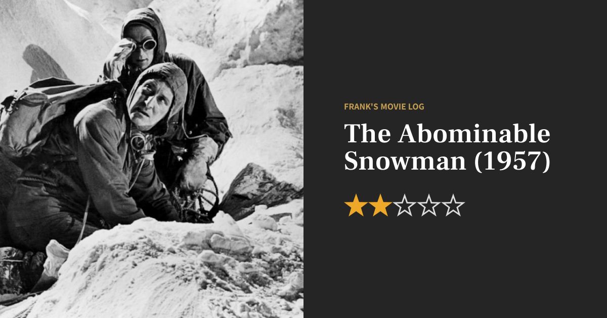 The Abominable Snowman (1957) movie review - Frank's Movie Log