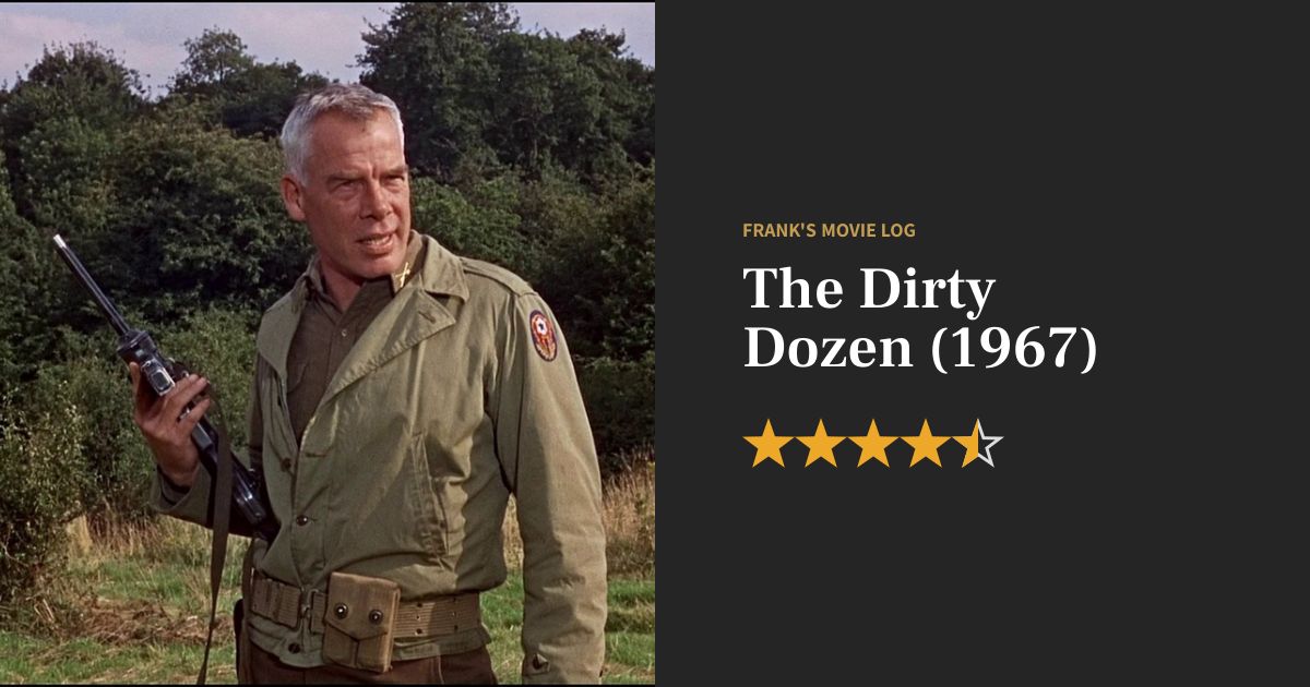 The Dirty Dozen movie review (1967) - Frank's Movie Log
