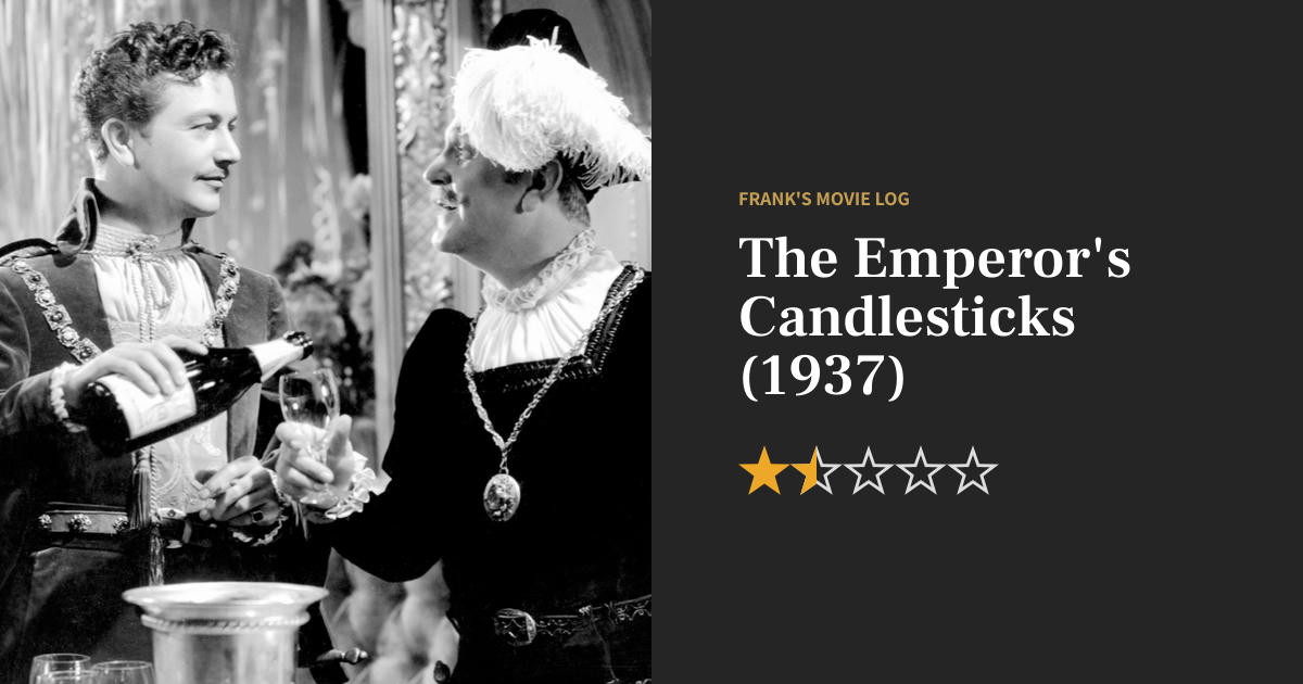 The Emperor's Candlesticks movie review (1937) - Frank's Book Log