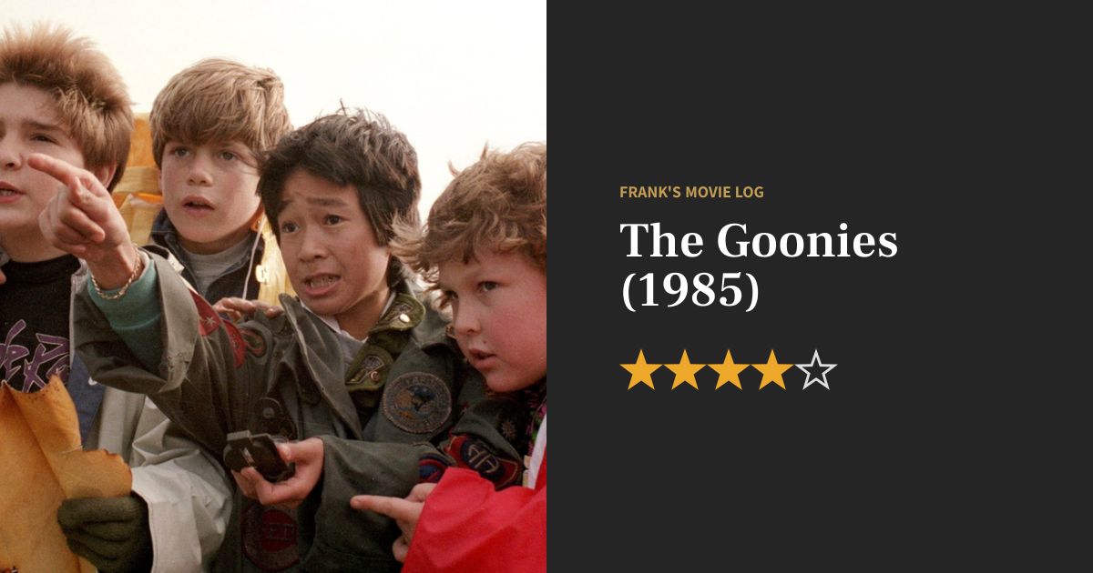 The Goonies movie review (1985) - Frank's Movie Log