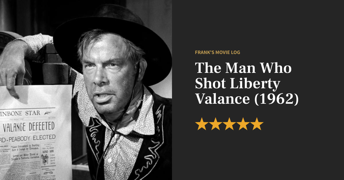 The Man Who Shot Liberty Valance movie review (1962) - Frank's Movie Log
