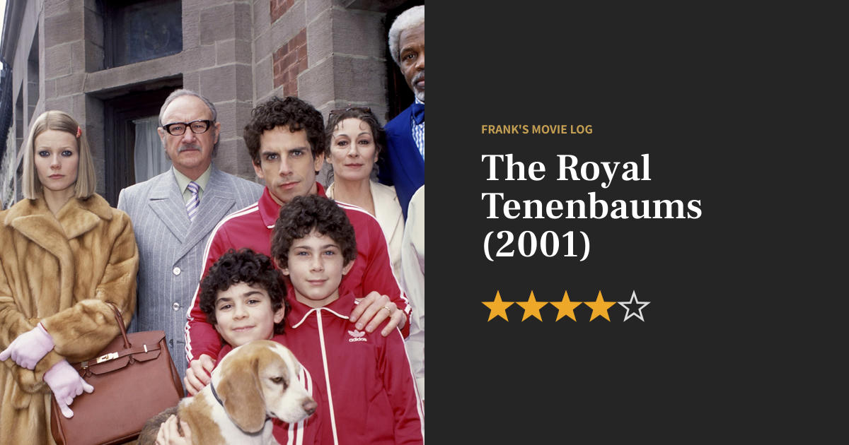 The Royal Tenenbaums movie review (2001) - Frank's Movie Log
