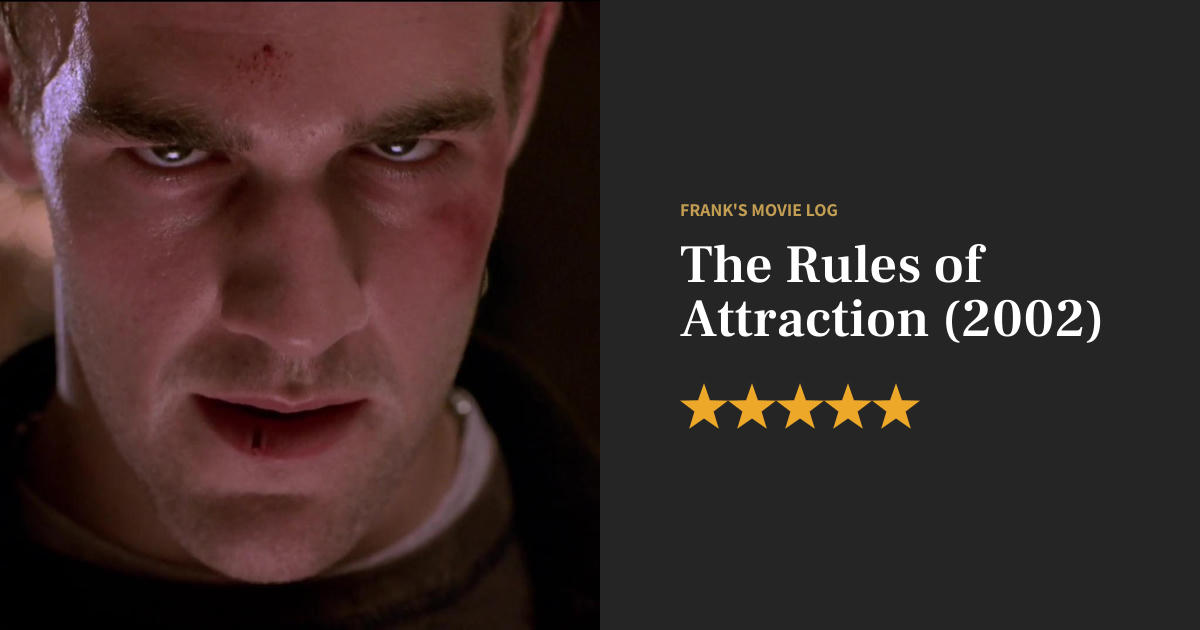 The Rules of Attraction movie review (2002) - Frank's Movie Log