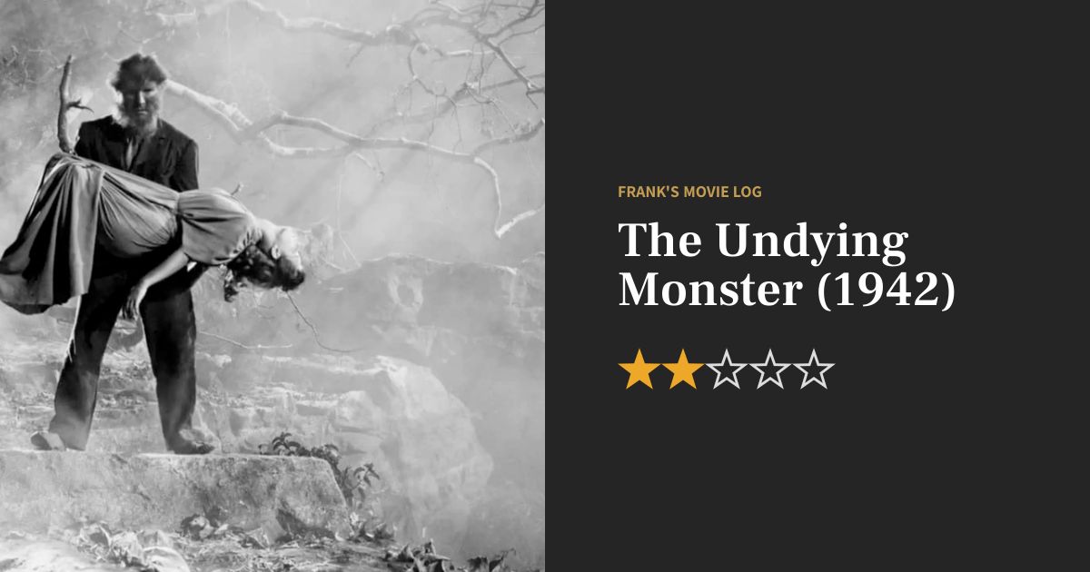 The Undying Monster movie review (1942) - Frank's Movie Log