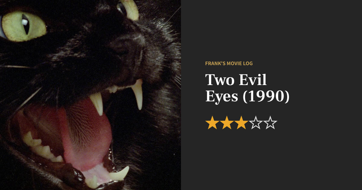 Two Evil Eyes movie review (1990) - Frank's Movie Log