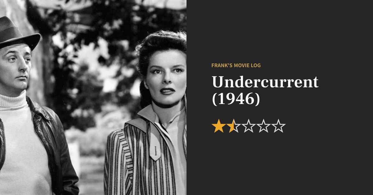 Undercurrent movie review (1946) - Frank's Movie Log